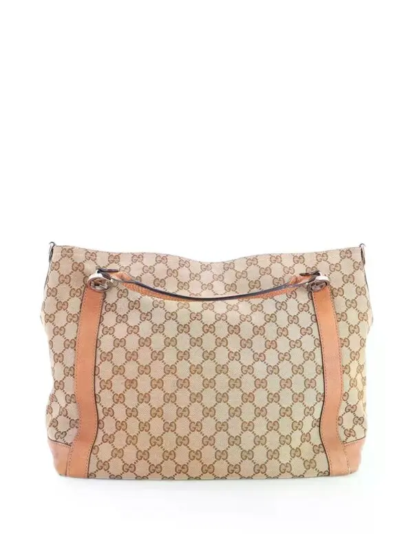 Gucci Miss Gg Gg Canvas With Leather Medium Tote Bag