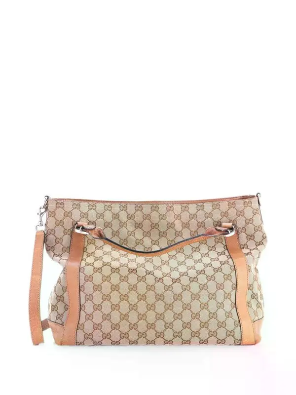 Gucci Miss Gg Gg Canvas With Leather Medium Tote Bag