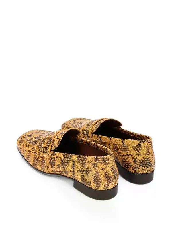 Dries Van Noten Leather Penny Loafers - Yellow