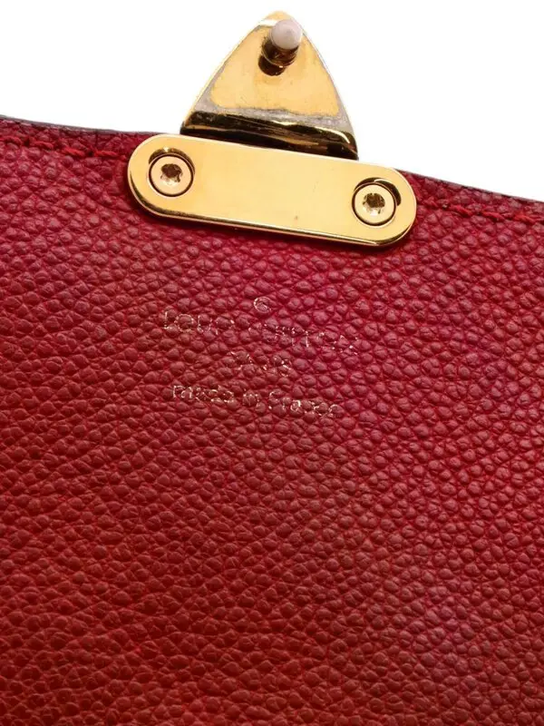 LOUIS VUITTON Monogram Empreinte Leather Shoulder Bag - Red