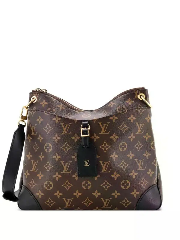 LOUIS VUITTON Monogram Canvas Odeon Nm Mm Crossbody Bag - Black