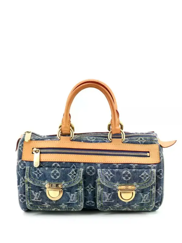LOUIS VUITTON Neo Speedy Bag Denim Handbag - Blue