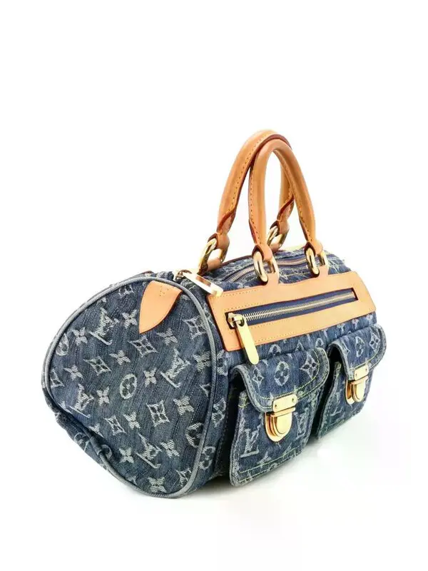 LOUIS VUITTON Neo Speedy Bag Denim Handbag - Blue
