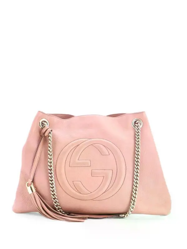Gucci Soho Chain Strap Leather Medium Shoulder Bag - Pink