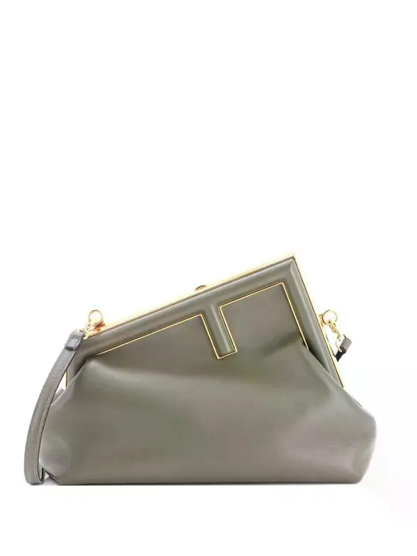 Fendi Leather Small Clutch Bag - Green