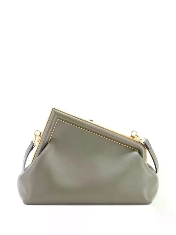 Fendi Leather Small Clutch Bag - Green