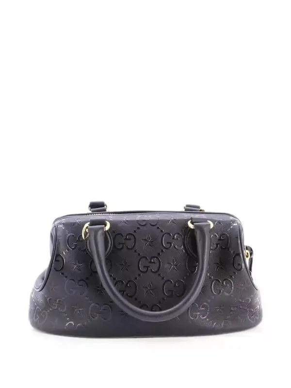 Gucci Star Gg Embossed Leather Small Shoulder Bag