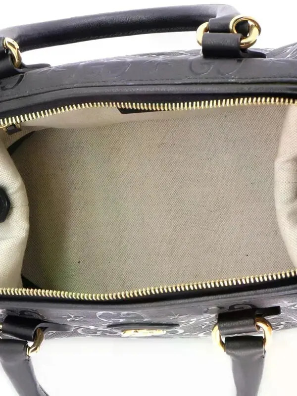 Gucci Star Gg Embossed Leather Small Shoulder Bag