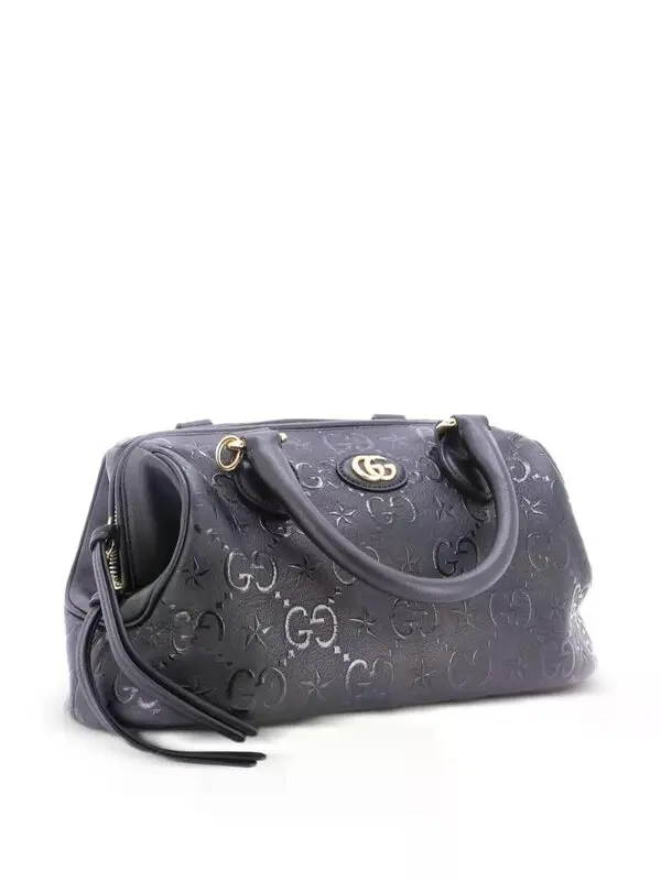 Gucci Gg Embossed Leather Shoulder Bag