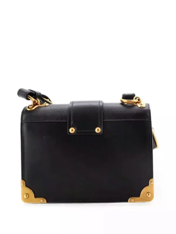 Prada Animalier Cahier Leather Small Crossbody Bag