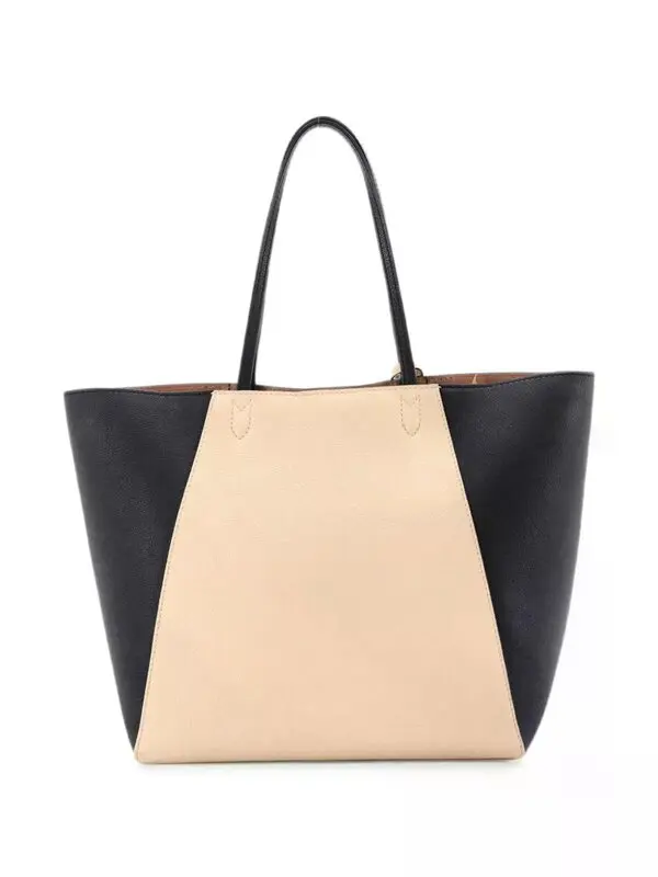 LOUIS VUITTON Lockme Cabas Leather Tote Bag