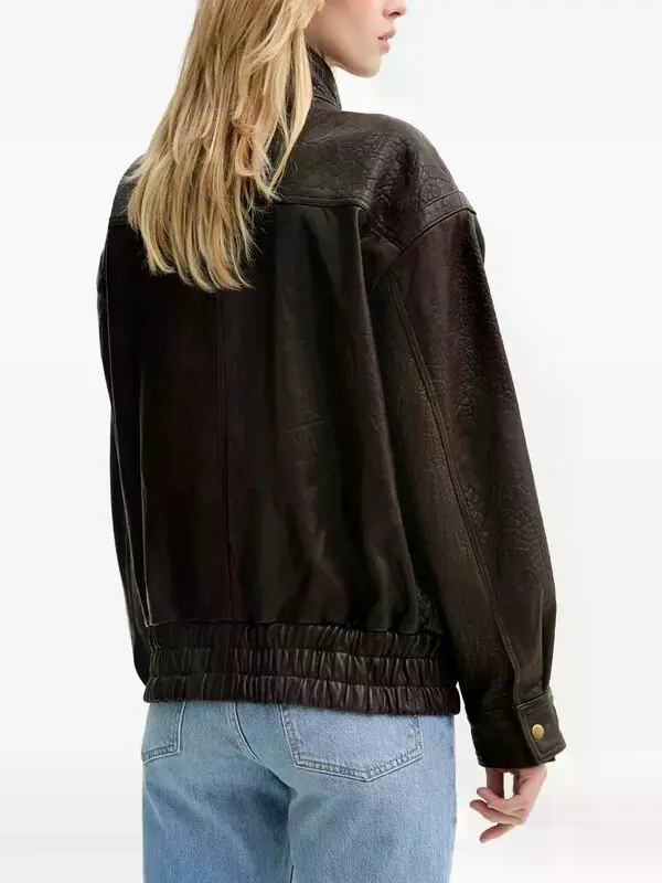 Bardot Double-breasted Leather Jacket