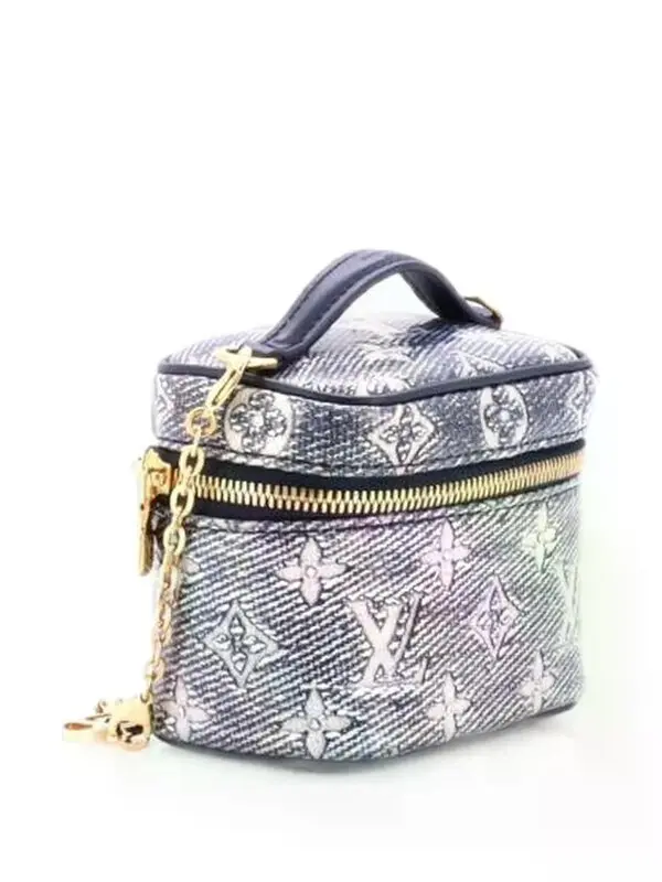 LOUIS VUITTON Vanity Case Monoglam Jacquard Canvas Micro Satchel