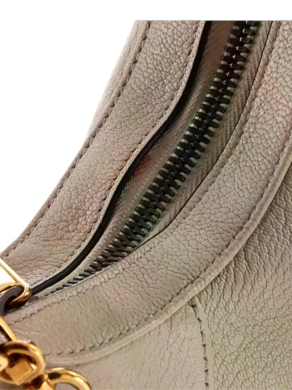 Gucci Aphrodite Zip Shoulder Bag Leather Small Hobo Bag