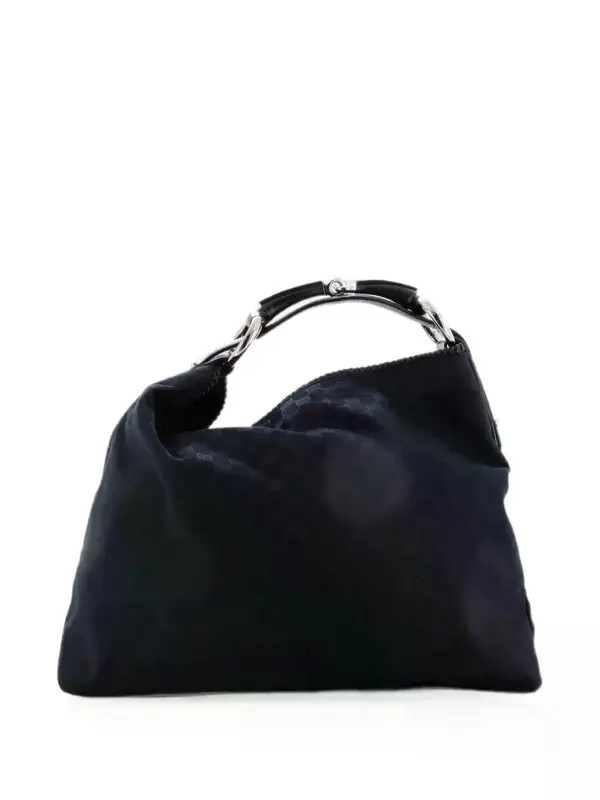 Gucci Horsebit Gg Canvas Large Hobo Bag