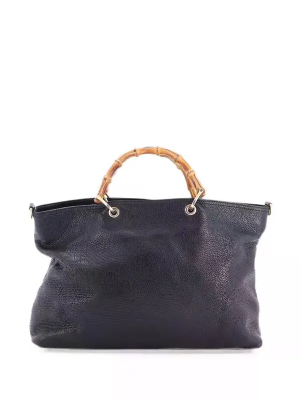 Gucci Bamboo Shopper Leather Large Tote Bag
