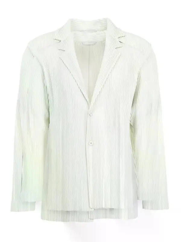 Issey Miyake Pleated Single-breasted Jacket