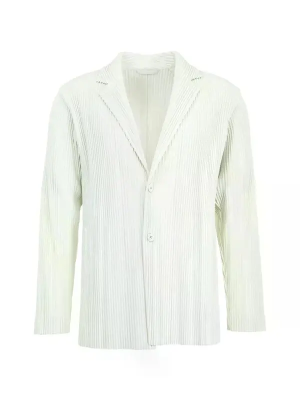 Issey Miyake Pleated Single-breasted Jacket - Green