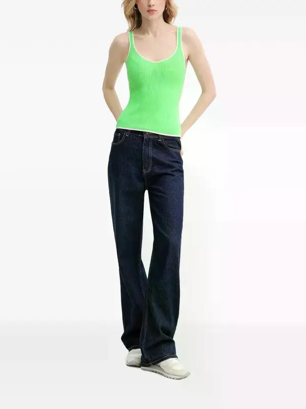 From Future Fine-ribbed Tank Top - Green