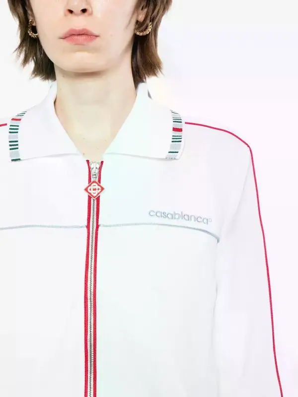 Casablanca Embroidered Logo Zip Jacket