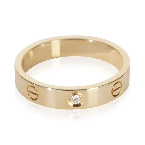 Cartier Yellow Gold Diamond Small Model Love Ring - Yellow_gold