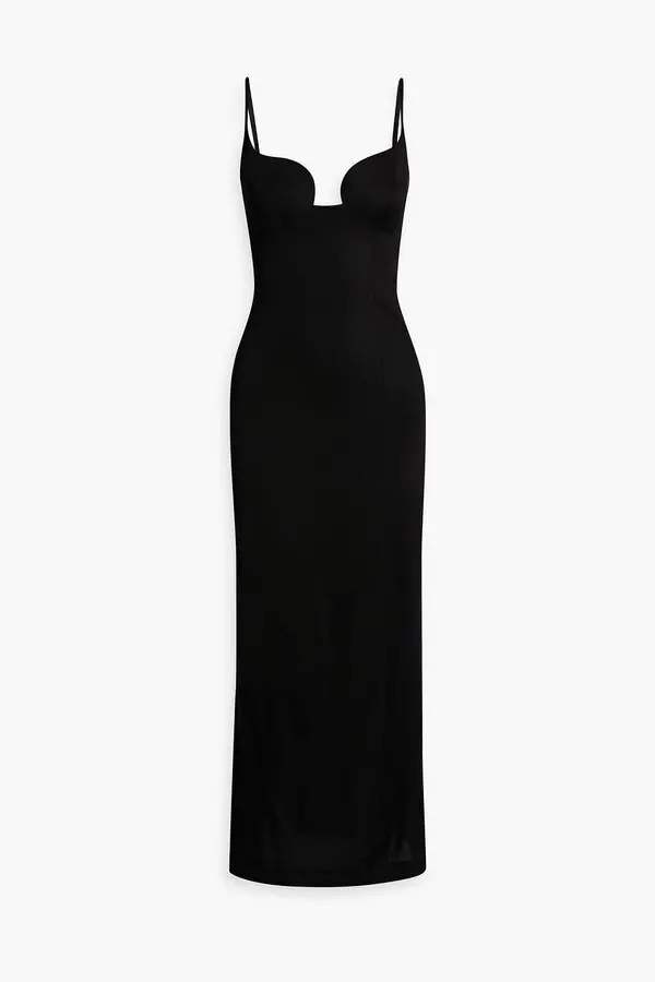 Galvan Nouveau Satinjersey Gown - Black