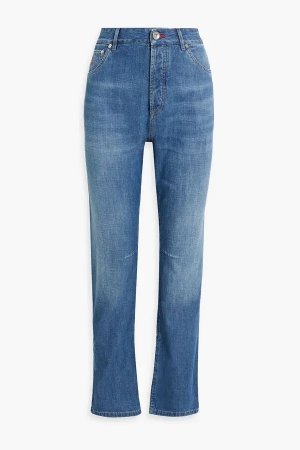 Brunello Cucinelli Highrise Straightleg Jeans