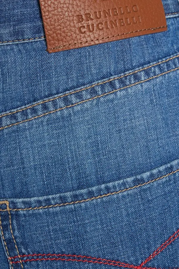 Brunello Cucinelli Highrise Straightleg Jeans
