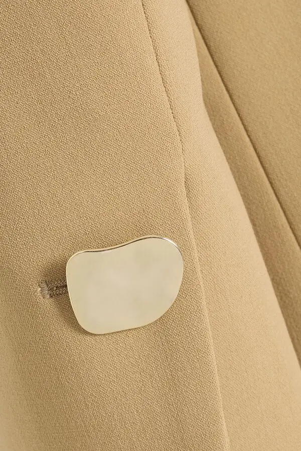 Another Tomorrow Woolblend Crepe Blazer