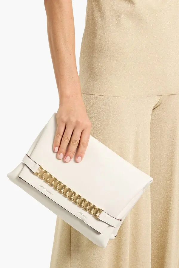 Victoria Beckham Chain Pouch Leather Shoulder Bag