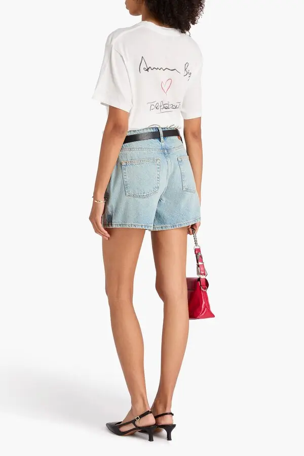 ANINE BING Dalton Denim Shorts