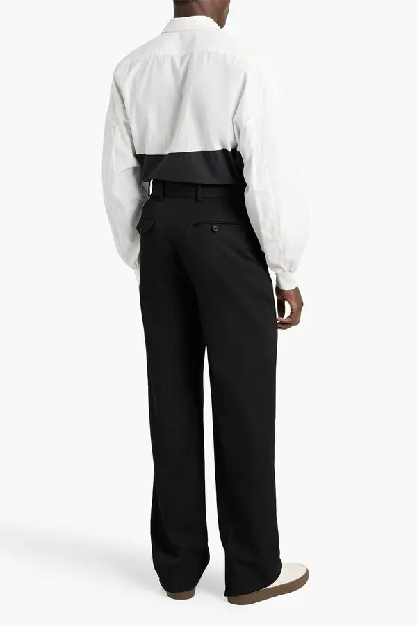 Alexander McQueen Grain De Poudre Wool Pants