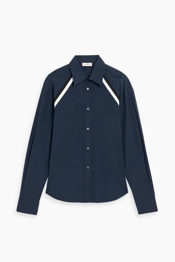 Alexander McQueen Striped Cottonblend Poplin Shirt