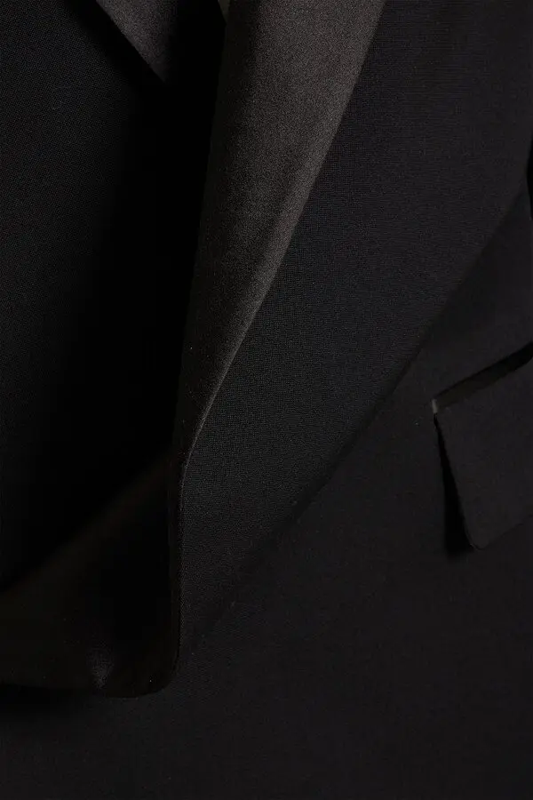 Alexander McQueen Doublebreasted Silktrimmed Wool Tuxedo Jacket