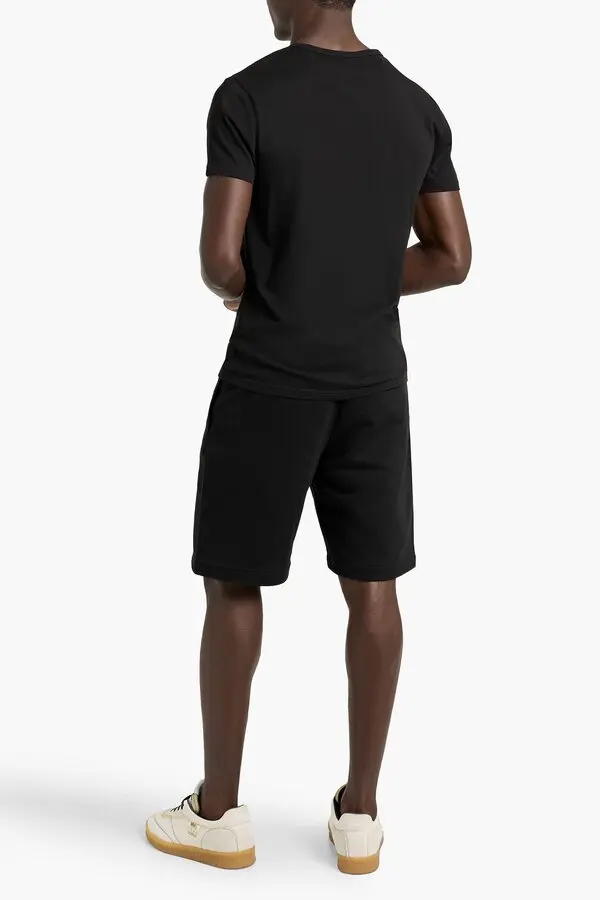 Alexander McQueen Logoprint French Cottonterry Shorts