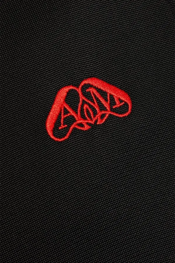 Alexander McQueen Striped Knitted Track Jacket - Black