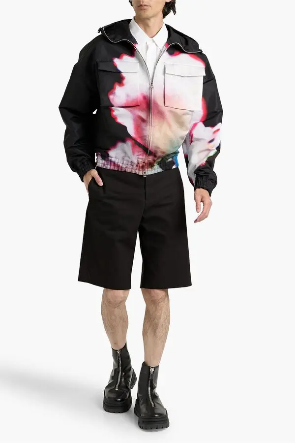 Alexander McQueen Printed Shell Hooded Jacket