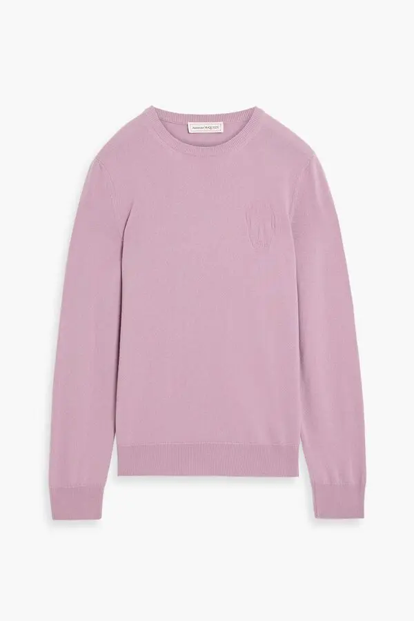 Alexander McQueen Intarsia Cashmere Sweater