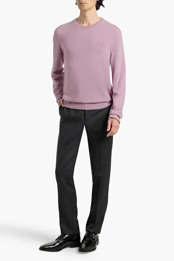 Alexander McQueen Intarsia Cashmere Sweater