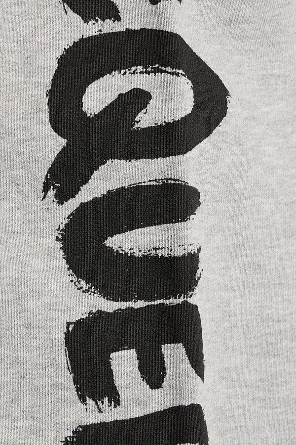 Alexander McQueen Tapered Logoprint Cottonjersey Sweatpants - Light Gray