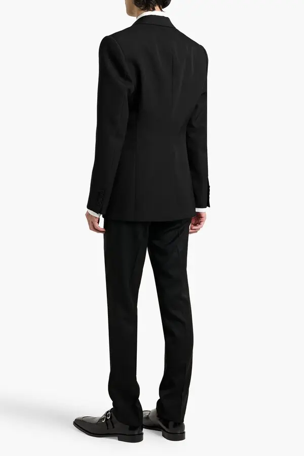 Alexander McQueen Satintrimmed Wool Blazer