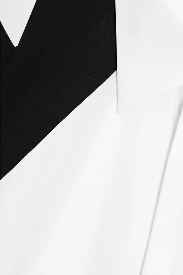 Alexander McQueen Paneled Cottonpoplin Shirt