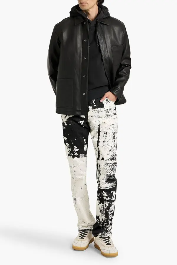 Alexander McQueen Printed Denim Jeans