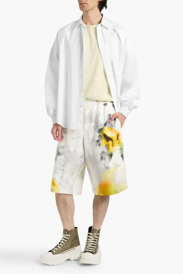 Alexander McQueen Printed Woven Shorts