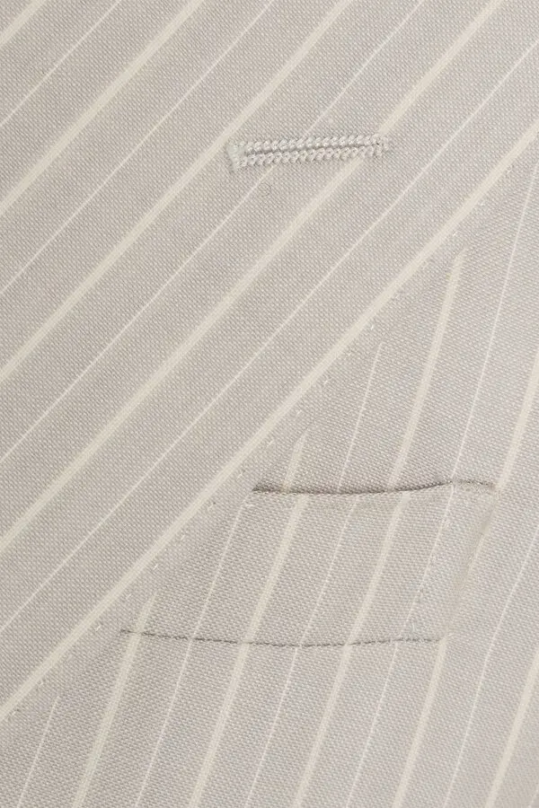 Alexander McQueen Striped Wool And Mohairblend Blazer