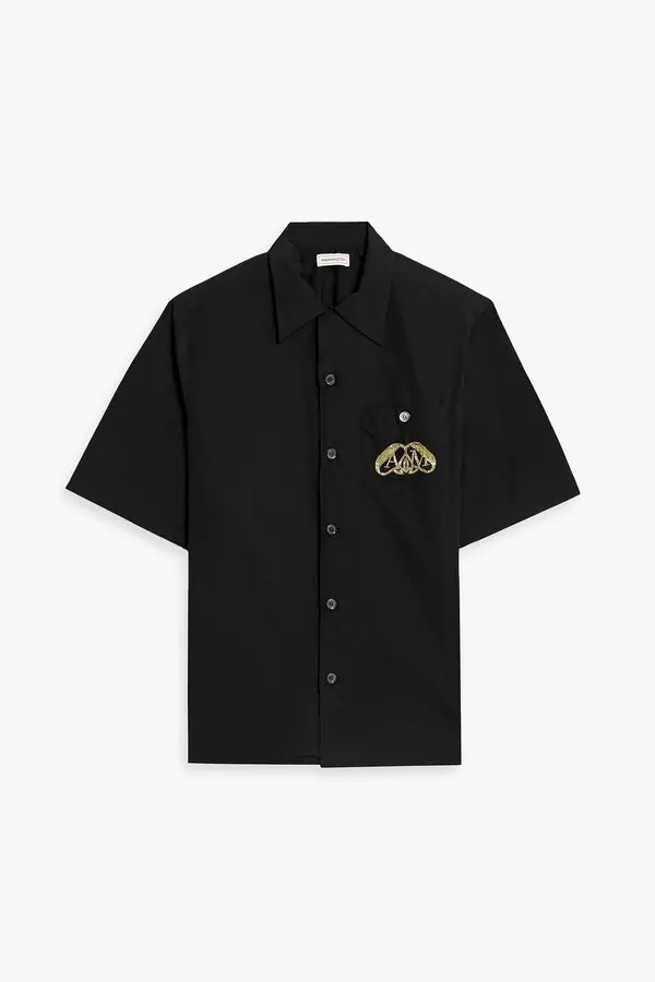 Alexander McQueen Embroidered Cotton Shirt