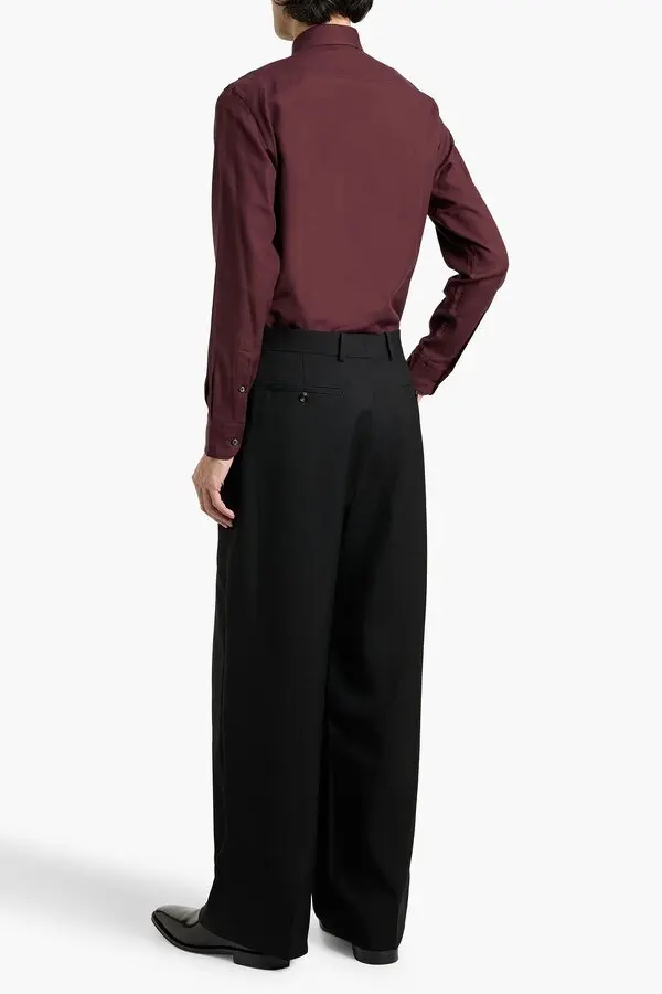 Alexander McQueen Wideleg Wool Pants