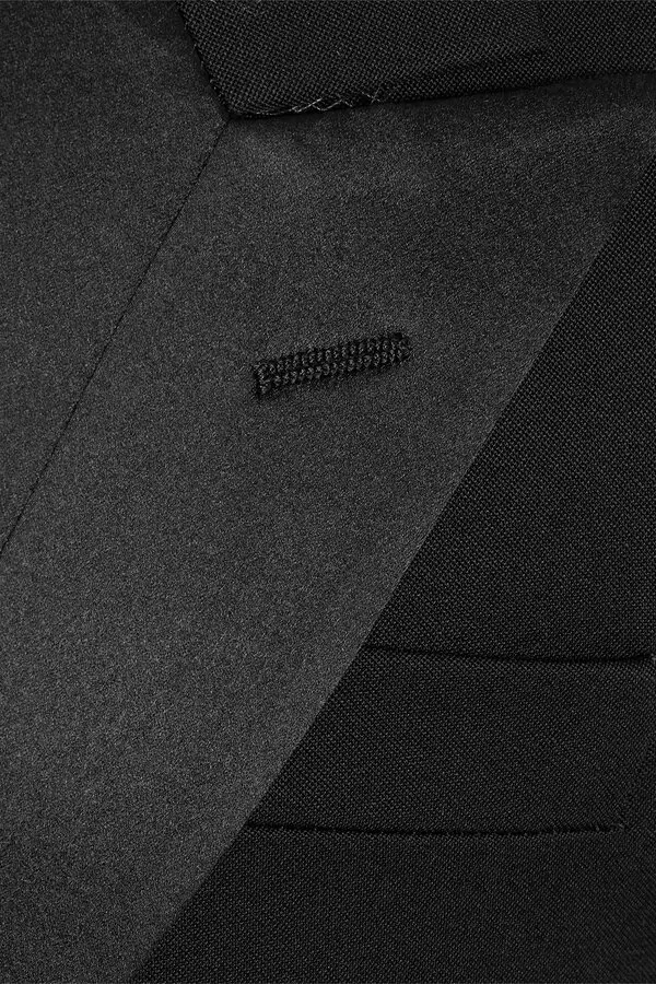 Alexander McQueen Satintrimmed Wool Blazer