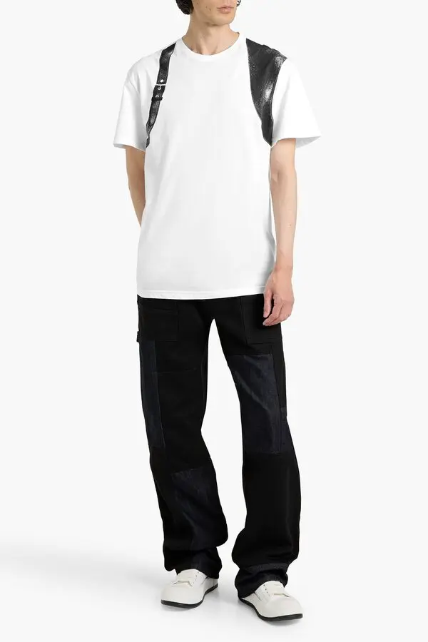 Alexander McQueen Printed Cottonjersey Tshirt