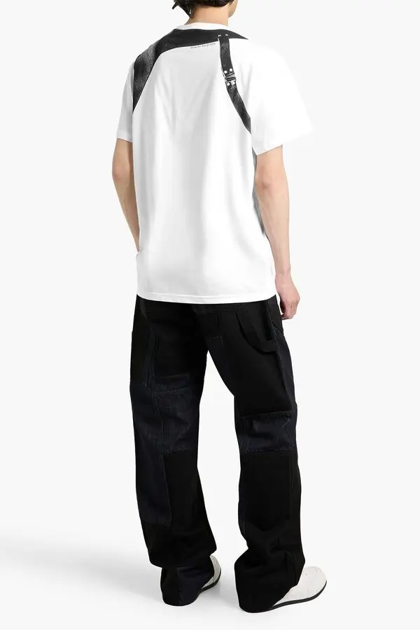 Alexander McQueen Printed Cottonjersey Tshirt